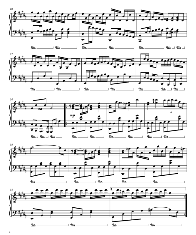 Flower Dance - DJ Okawari | Sheet nhạc miễn phí 2025